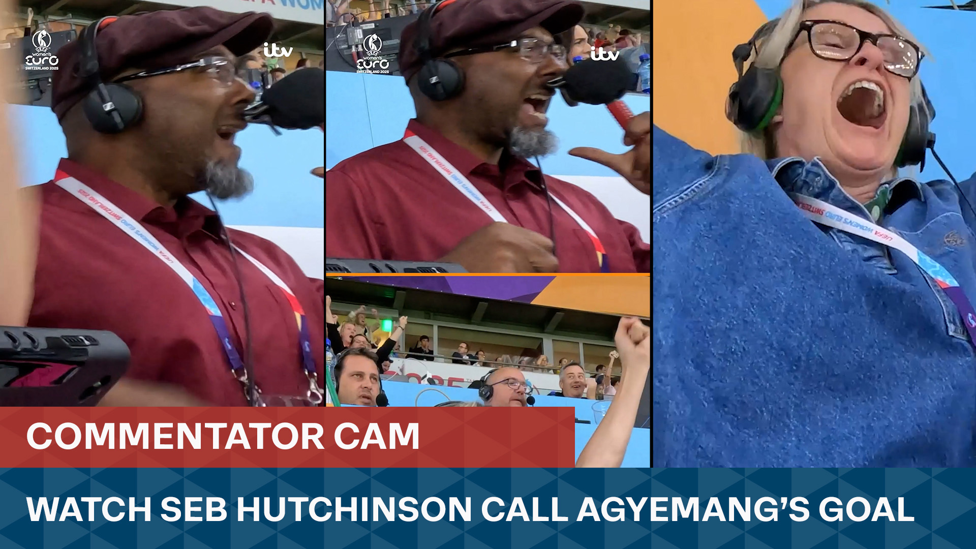 Commentator cam! - Latest From ITV Sport