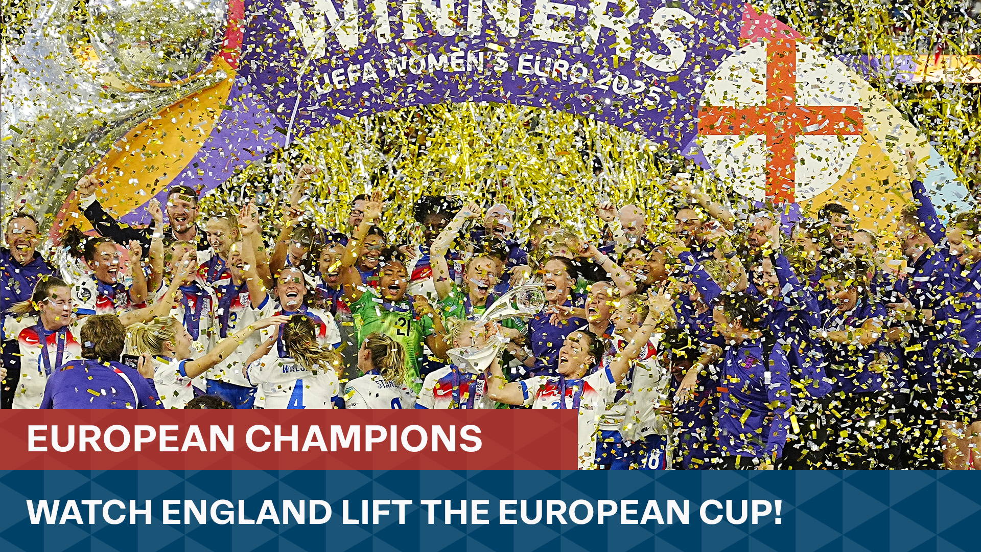 Watch England lift the European Cup! - Latest From ITV Sport