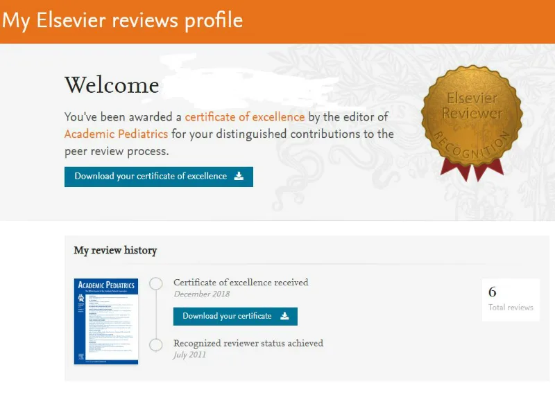 An end-of-year present for reviewers: more recognition | Elsevier