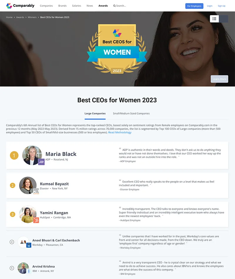 Elsevier CEO Kumsal Bayazit shines as #2 Best CEO for Women