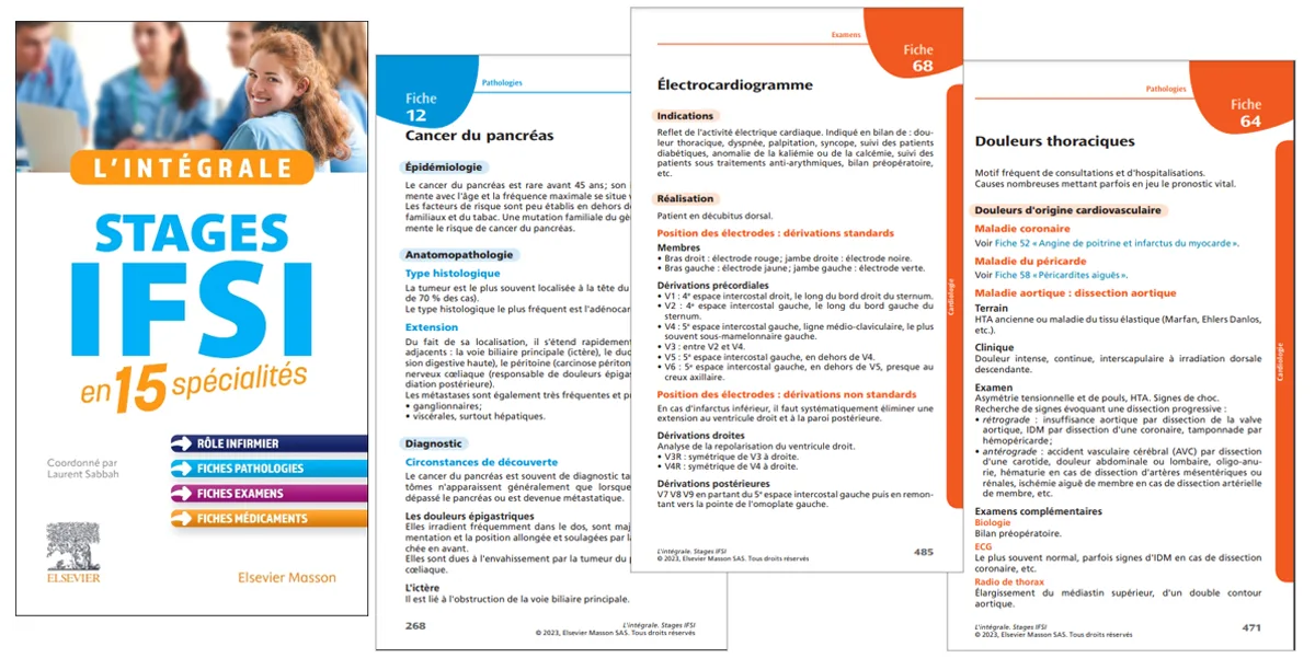 L'intégrale Stages IFSI : Les fiches synthétiques