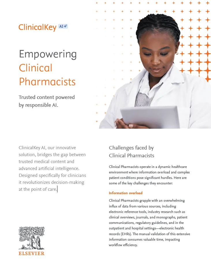 ClinicalKey AI: Empowering Clinical Pharmacists