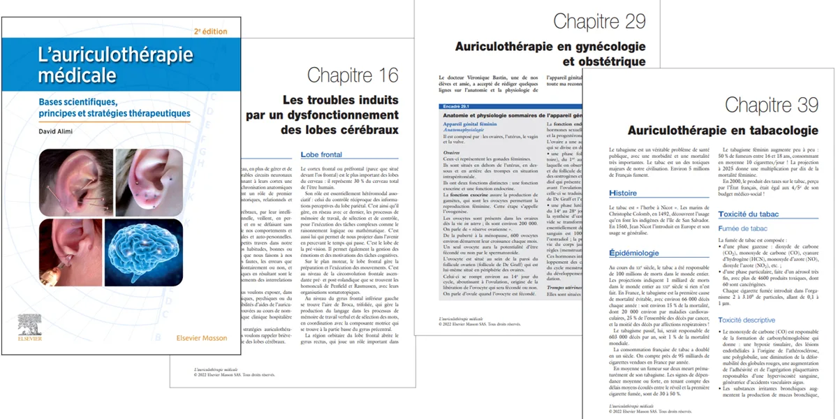 L’auriculothérapie médicale : 2e édition présentée par David Alimi