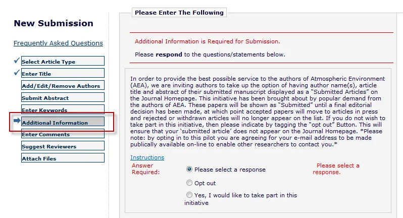 Pilot allows authors to make submitted abstracts instantly visible ...