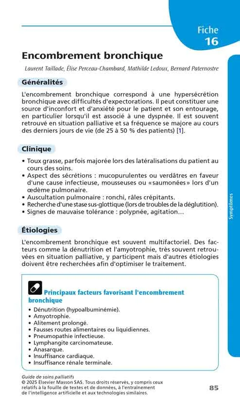 Guide de soins palliatifs en 45 fiches