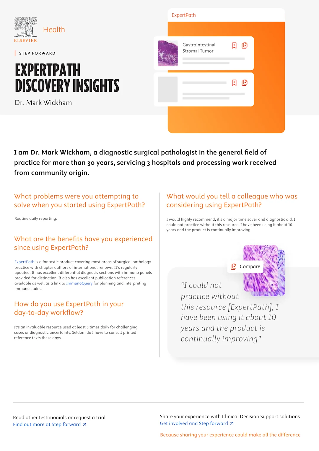 Step forward: Dr Mark Wickham, Diagnostic Surgical Pathologist (ANZ)