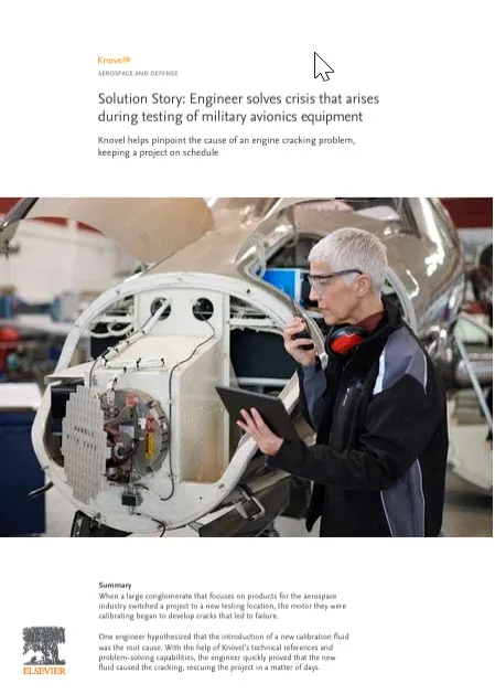 Knovel | Case Study | Aerospace Engineer | Elsevier
