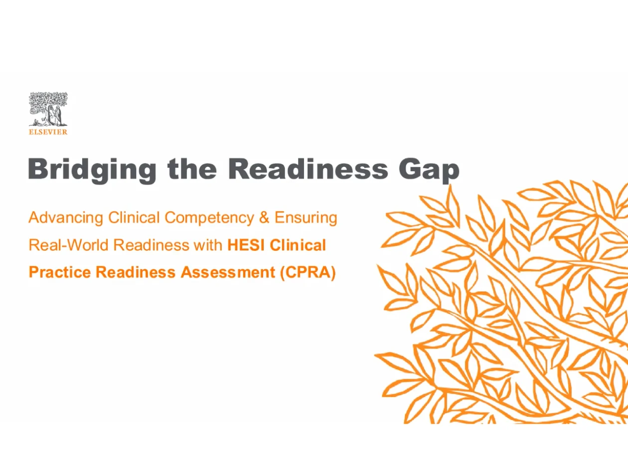Assessing Clinical Practice Readiness in Nursing Education with HESI's ...