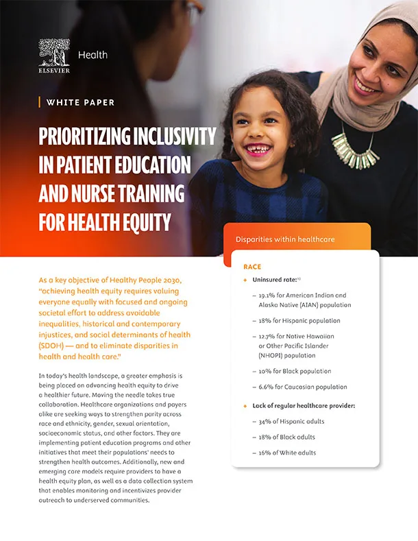 Inclusivity in patient education and nurse training for health equity