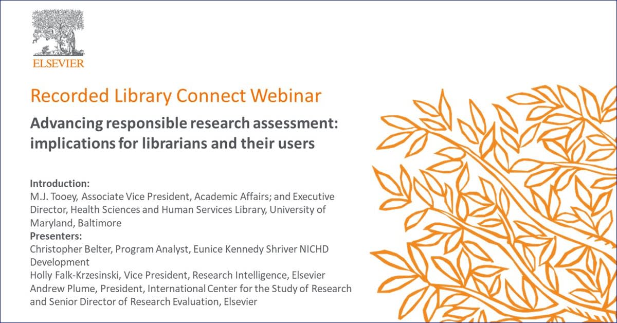 Advancing responsible research assessment: implications for librarians