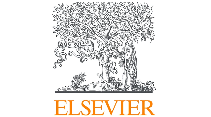 What does "Non Solus" mean in Elsevier's logo?