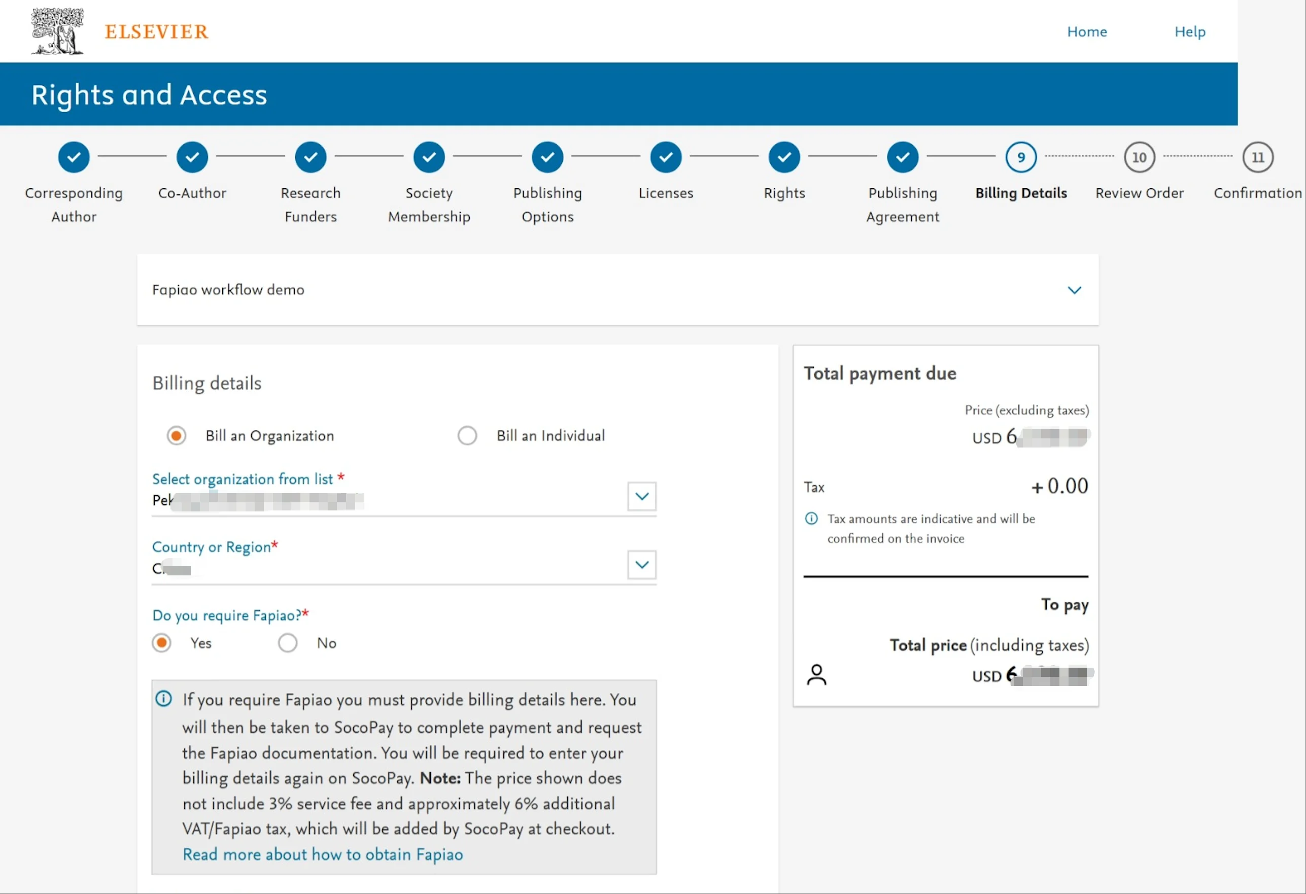 China OA Fapiao Process