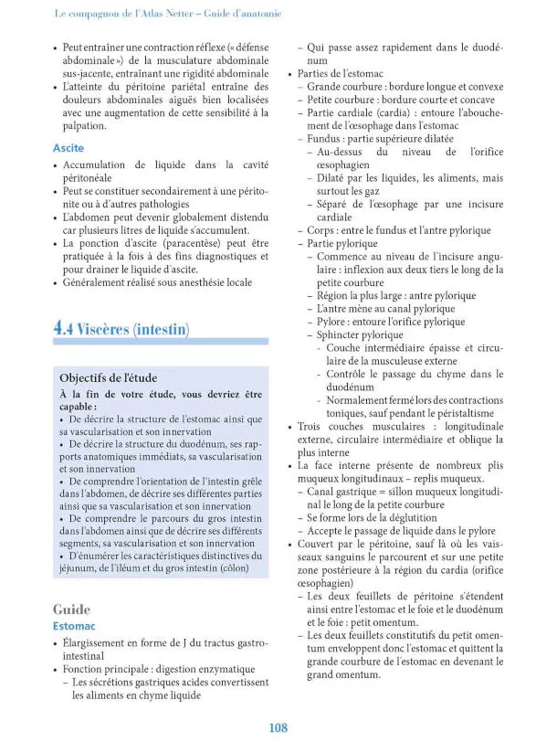 Le compagnon de l'atlas Netter Guide d'anatomie