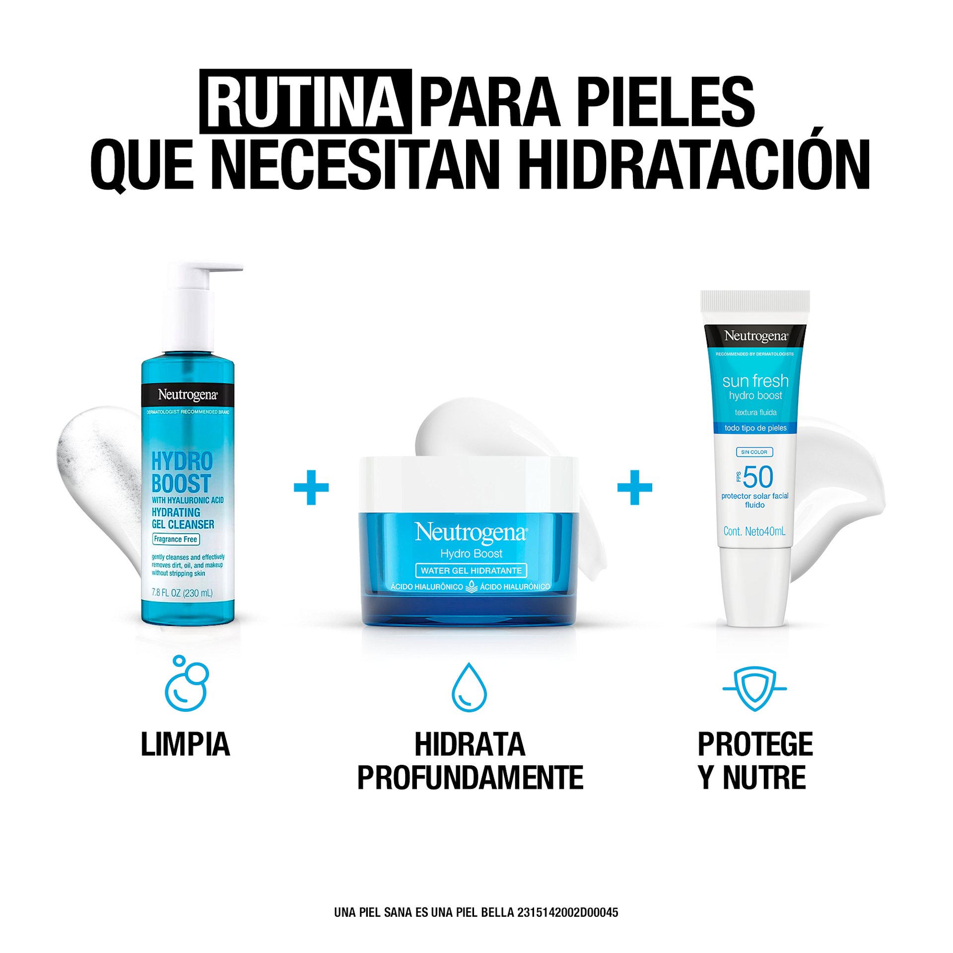 Protector Solar Facial Neutrogena Sun Fresh Hydro Boost Ácido ...