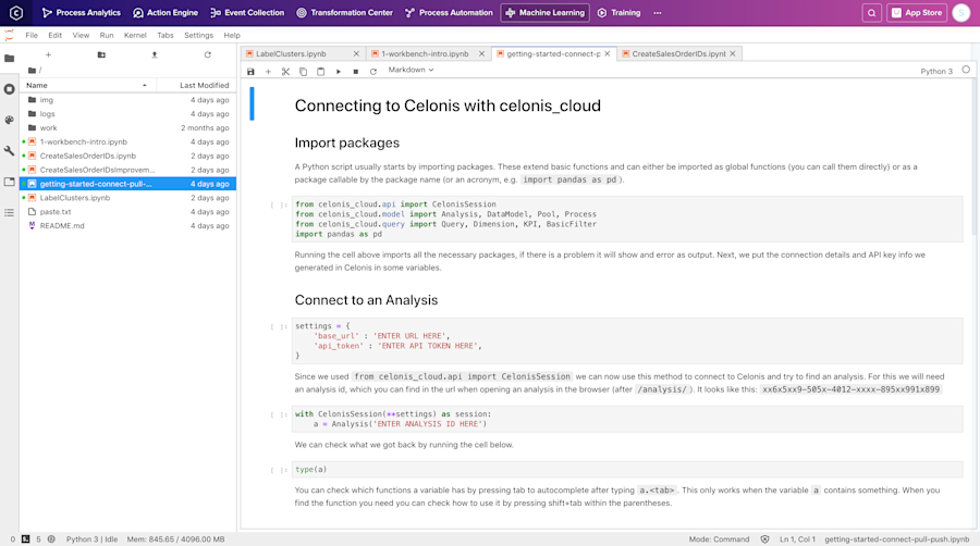 Machine Learning Workbench | Celonis Intelligent Business Cloud ...