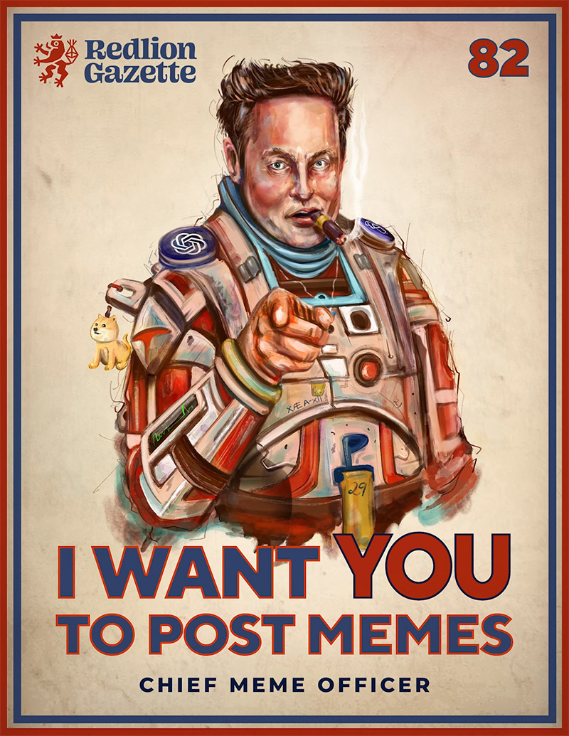 Elon Musk, Chief Meme Officer | Redlion Gazette 82