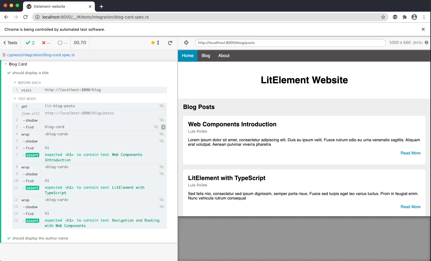 Testing Web Components with Cypress and TypeScript - This Dot Labs