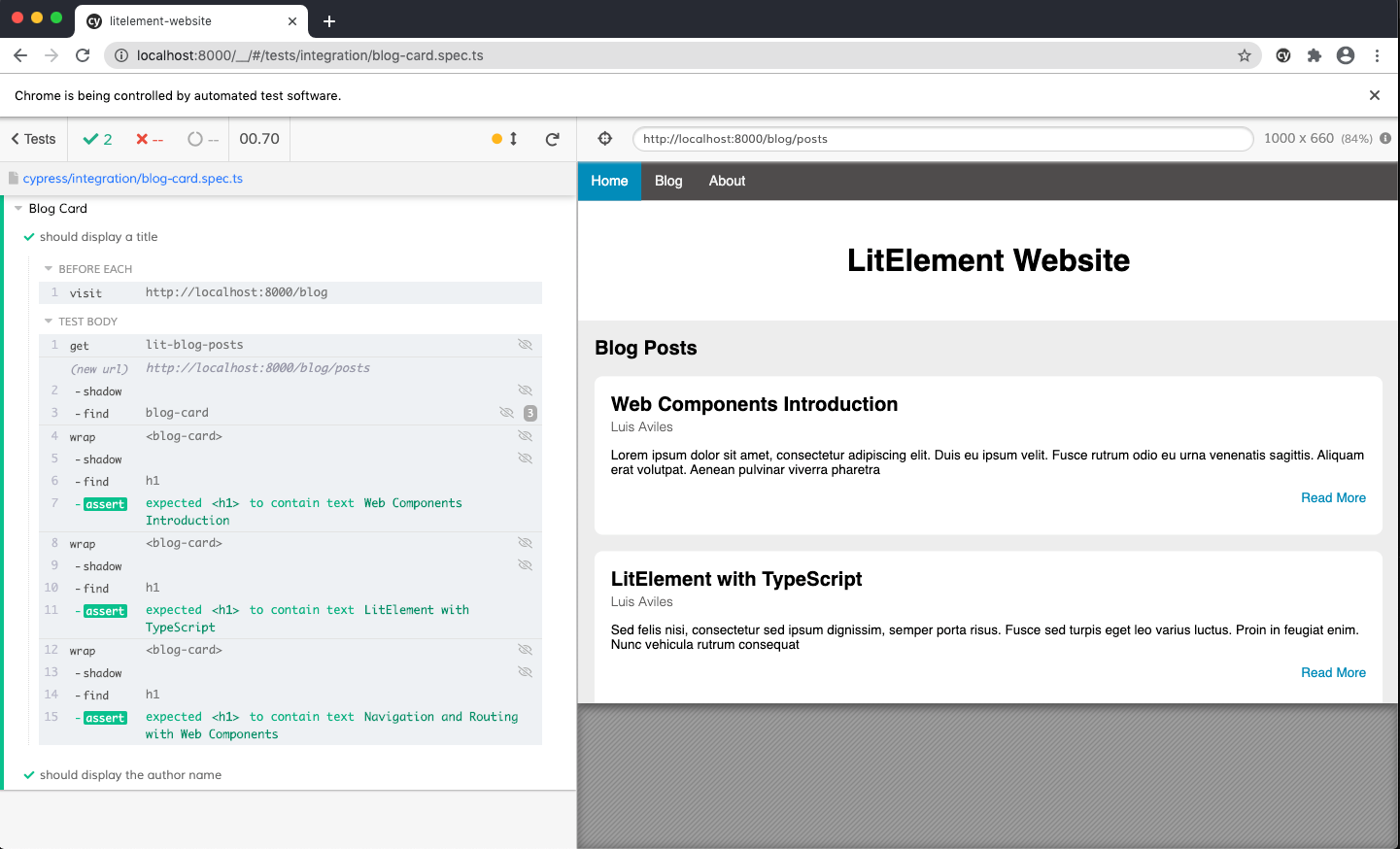 Testing Web Components With Cypress And Typescript This Dot Labs