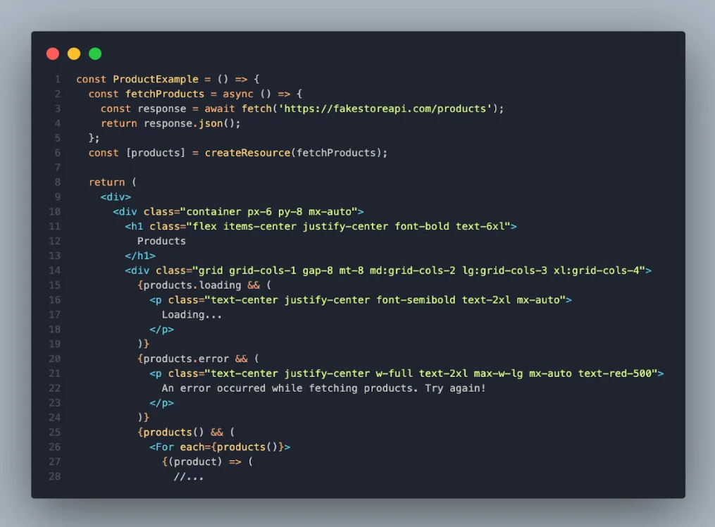 How to Handle Async Data Fetching Using CreateResource in SolidJS - This Dot Labs