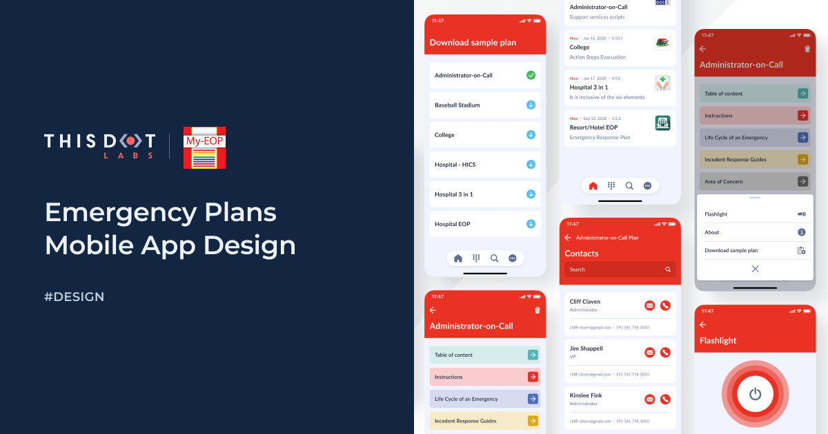Emergency Plans Mobile App Design - This Dot Labs