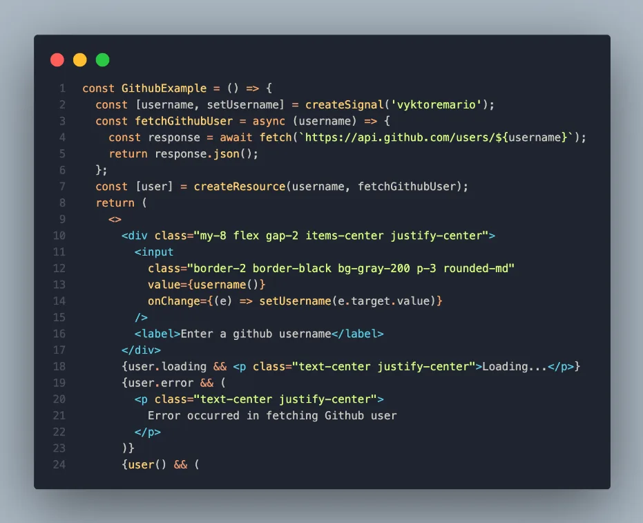 How to Handle Async Data Fetching Using CreateResource in SolidJS - This Dot Labs