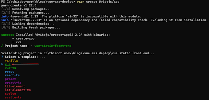 Deploying a Vue Static Front-End to AWS - This Dot Labs
