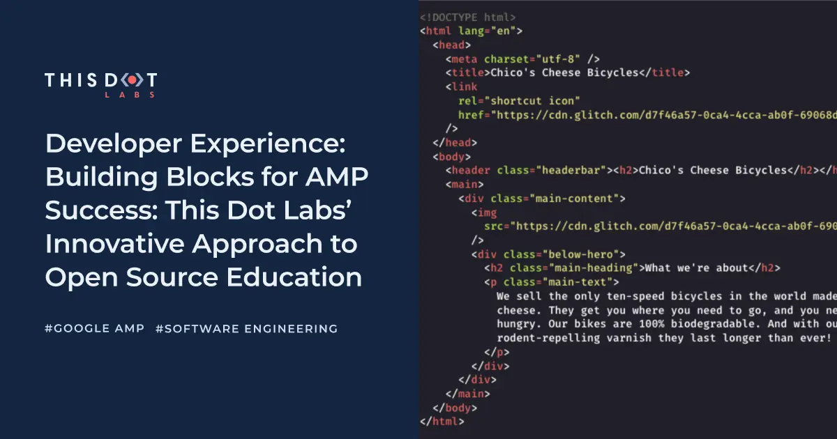Developer Experience: Building Blocks for AMP Success: This Dot Labs ...