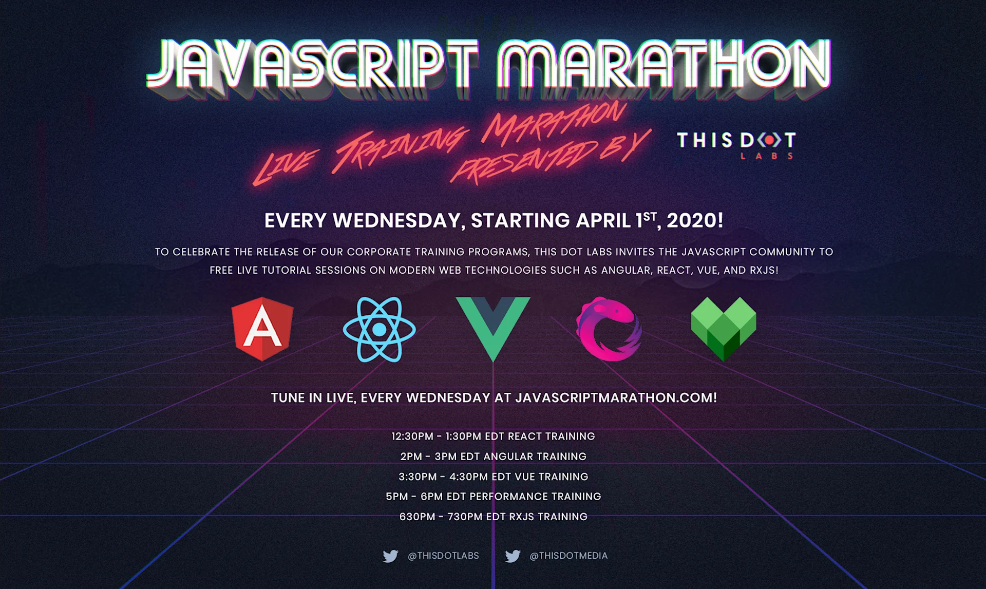 Announcing Free JavaScript Training During the JavaScript Marathon ...