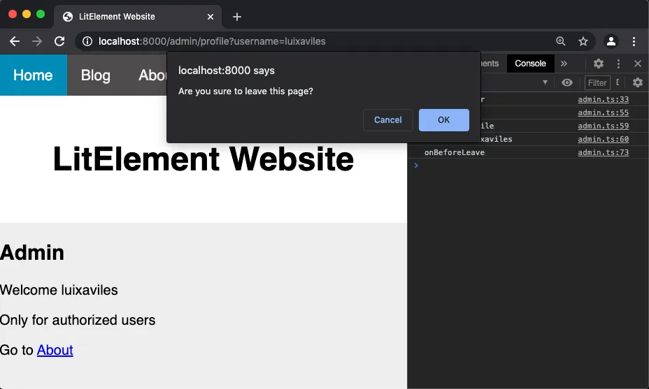 Navigation Lifecycle using Vaadin Router, LitElement and TypeScript - This Dot Labs