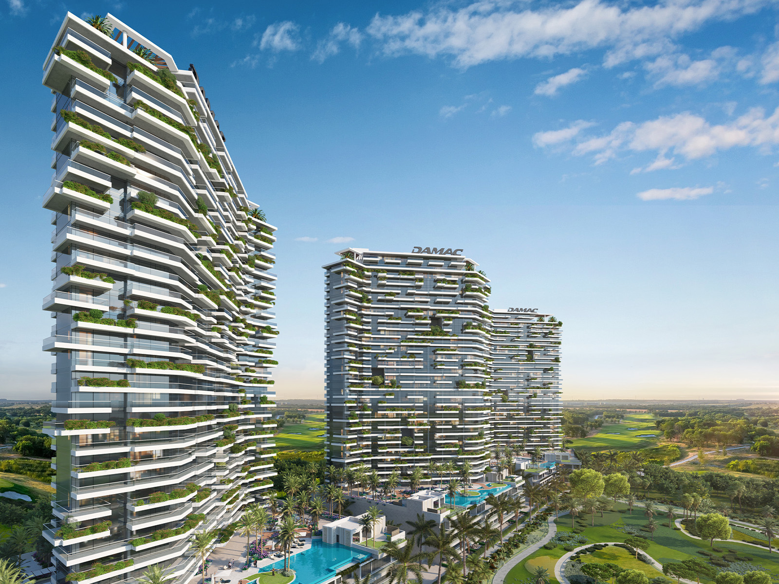 Golf Greens | Golf Apartments& Townhouses | DAMAC Properties