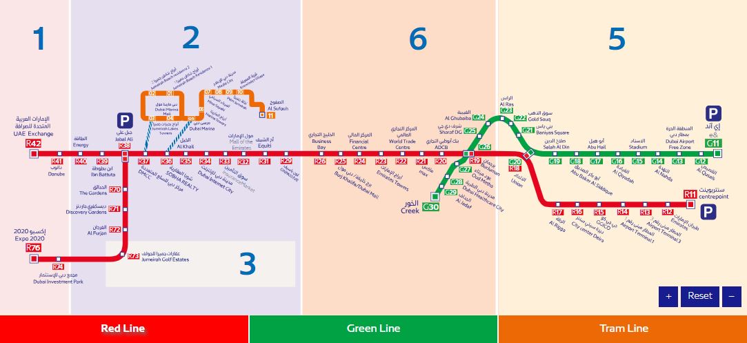 Dubai Metro Map and Updated Fares (2025) | DAMAC Properties