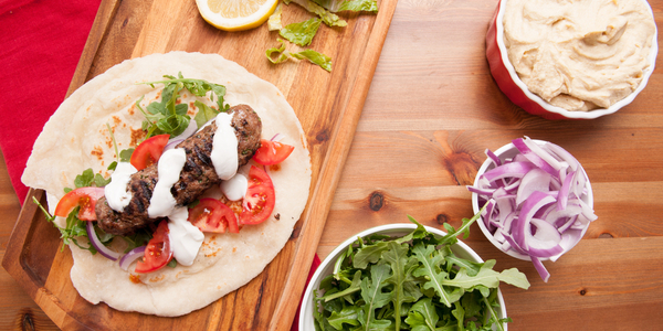 Lamb Kofta Wraps With Parsley Recipe