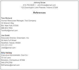 How To List References On A Resume
