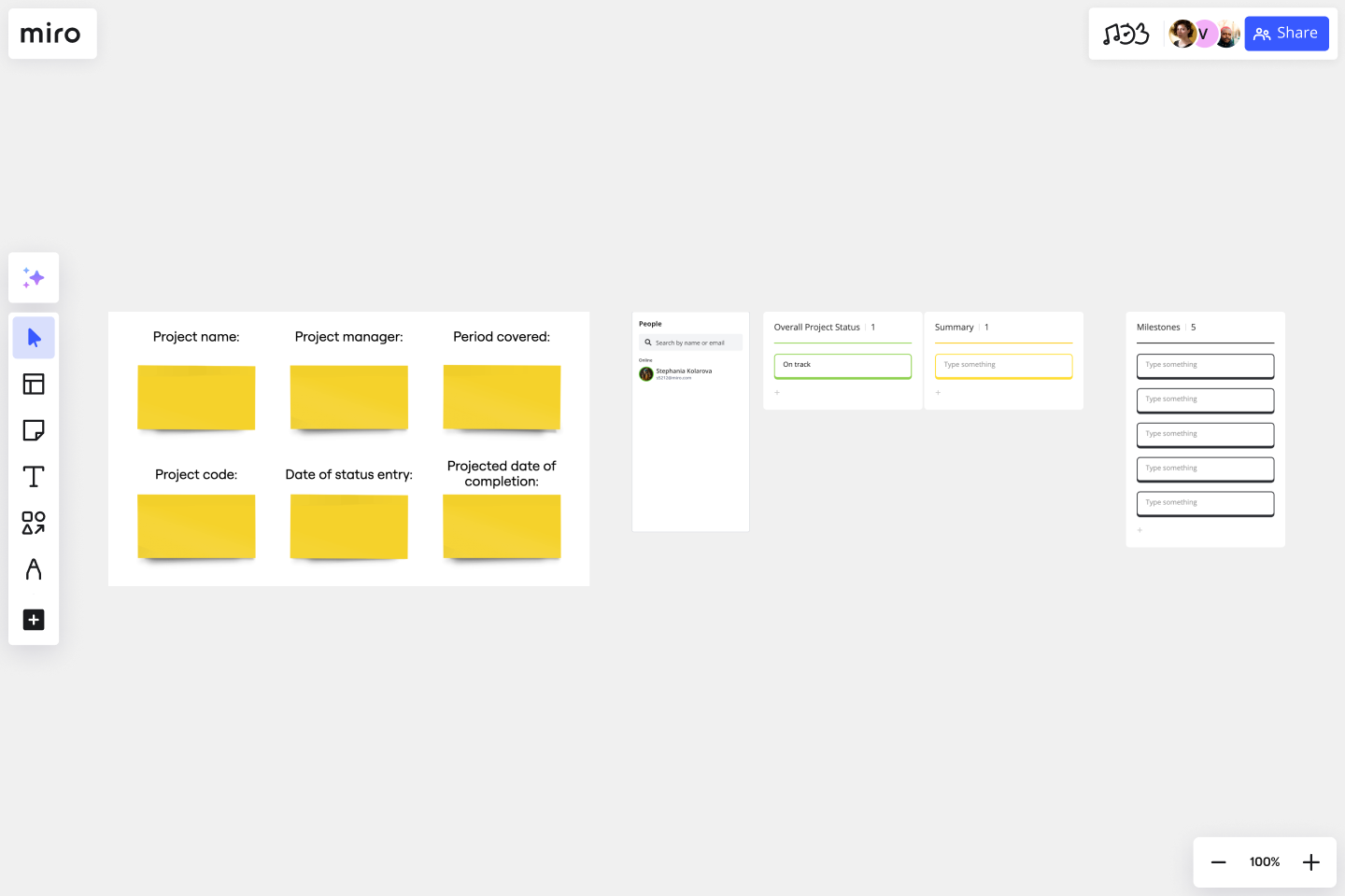 FREE Weekly Project Status Report Template | Miro 2025