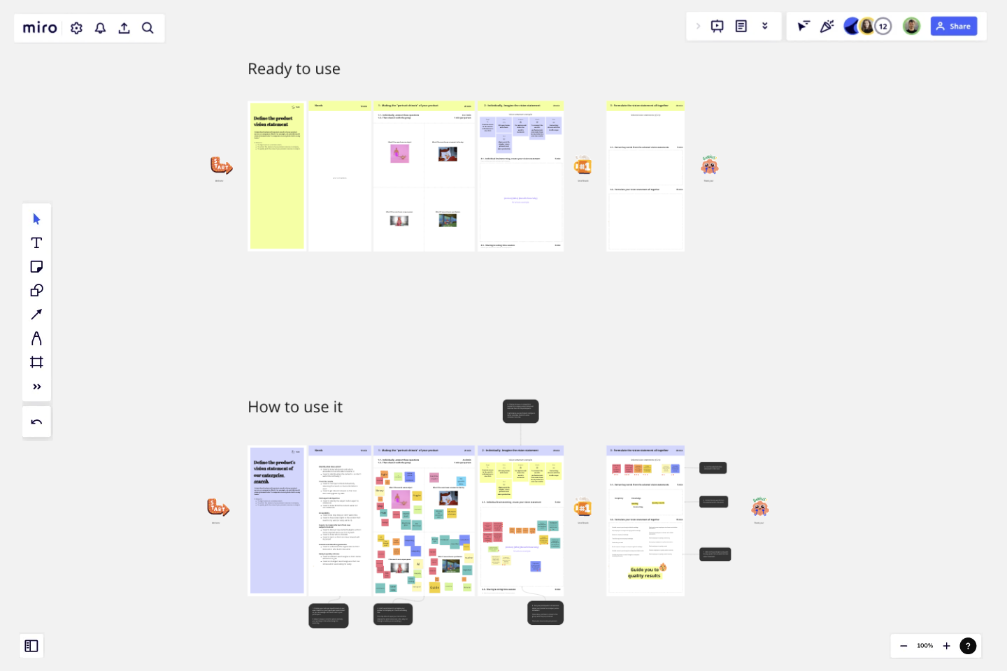 Free Product Vision Statement Template Miro 2025