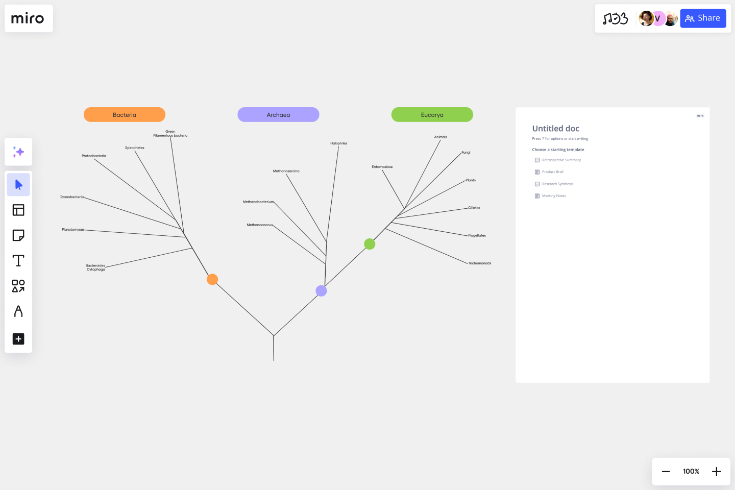 FREE Phylogenetic Tree Template | Miro 2025