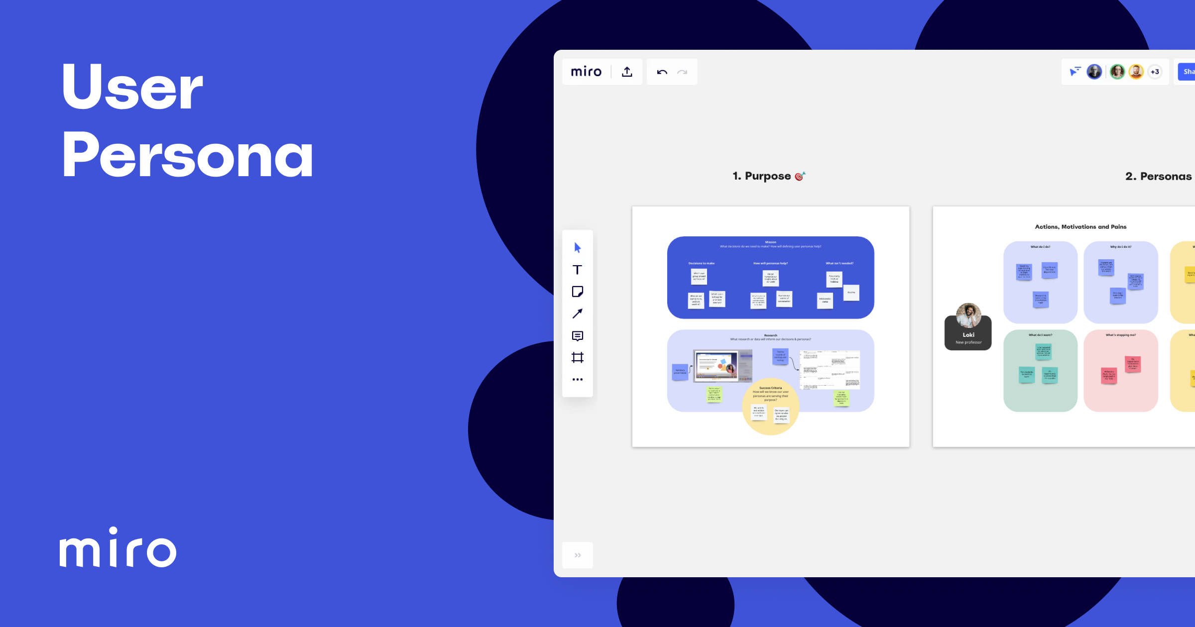 Modello di User Persona Online Gratuito | Miro