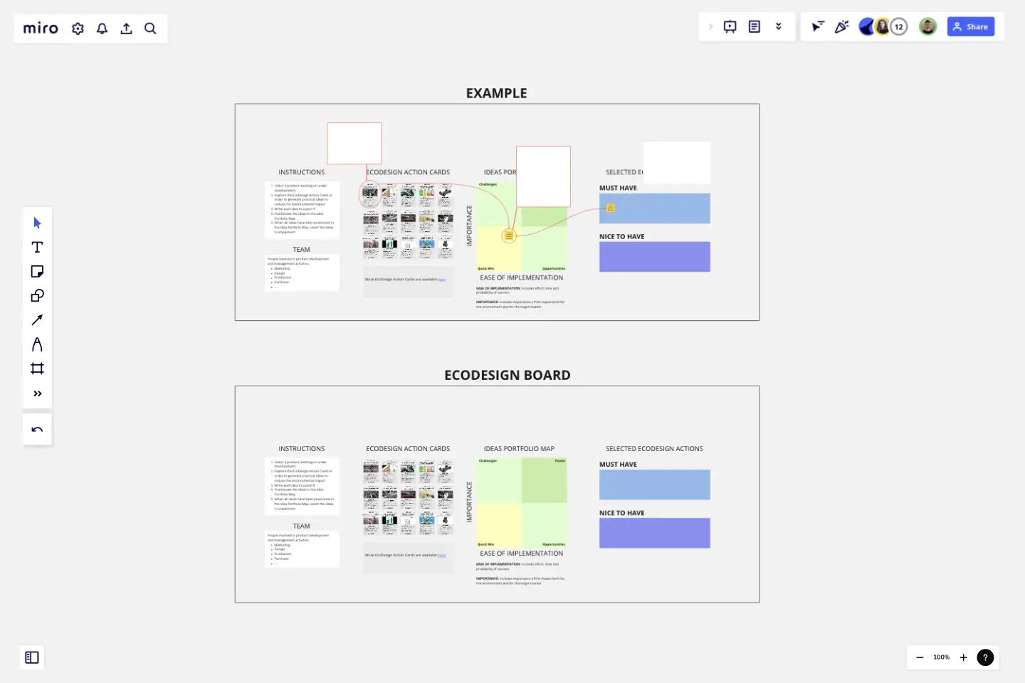 Sustainable Product Innovation Board Template | Miro