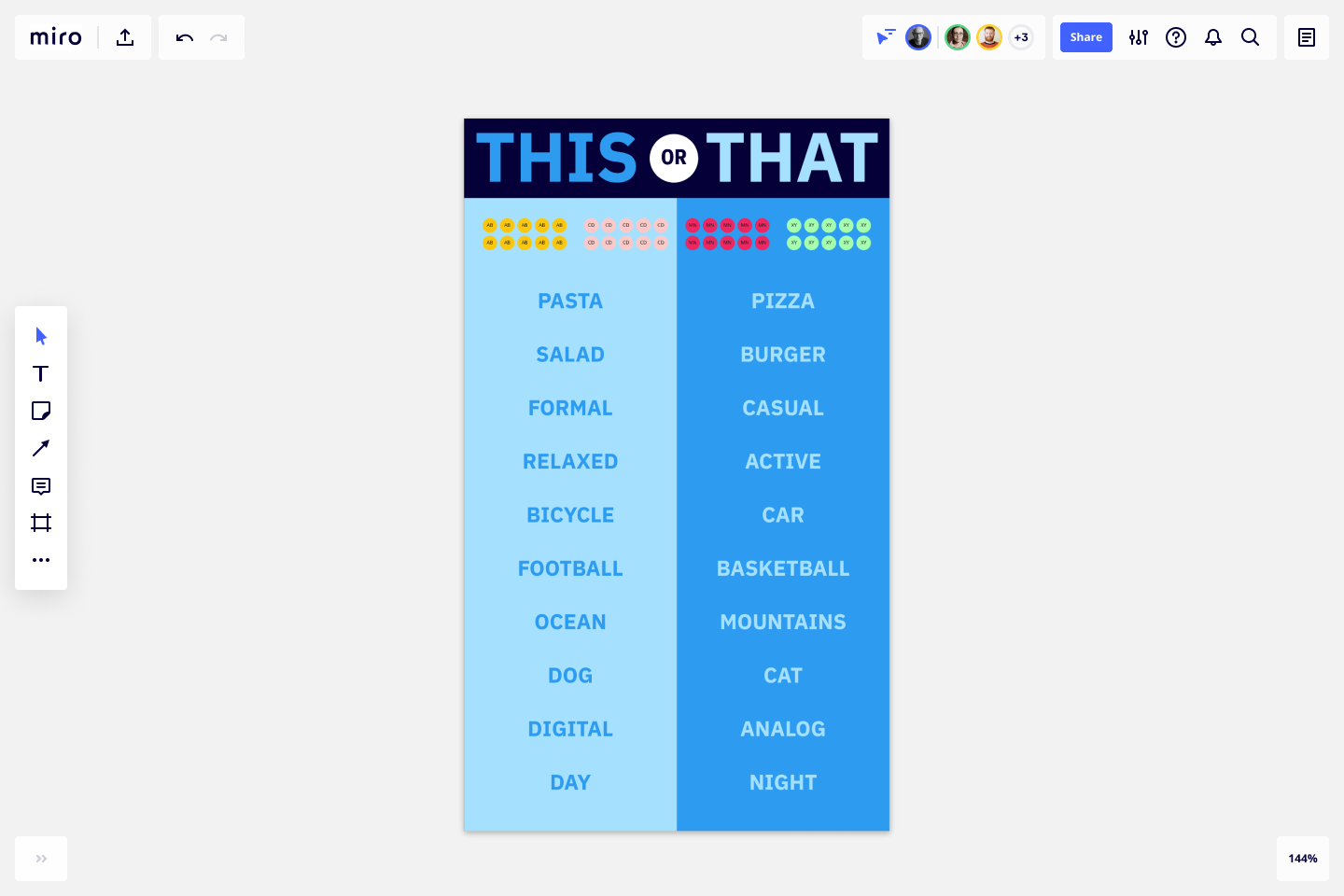 FREE This or That Template for Teams | Miro 2025