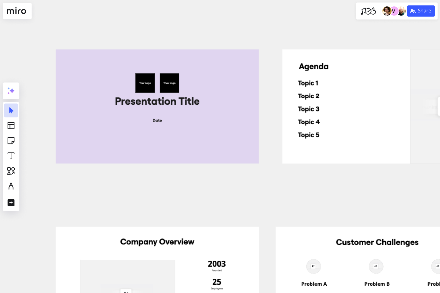 FREE Business Proposal Presentation Template | Miro 2025