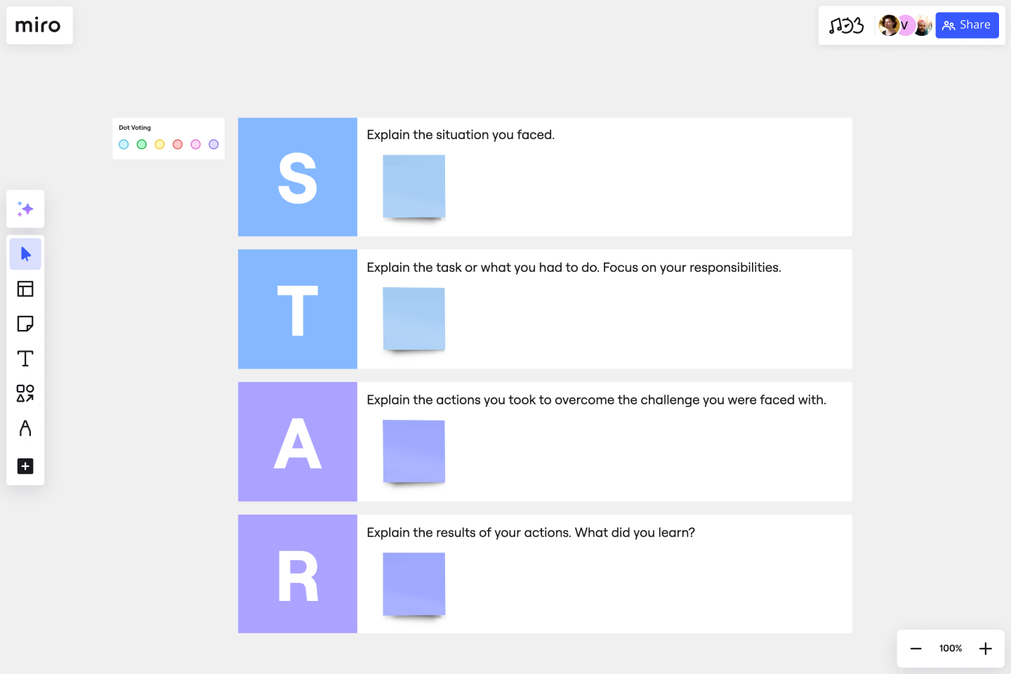 FREE STAR Technique Template & Example for Teams | Miro 2025