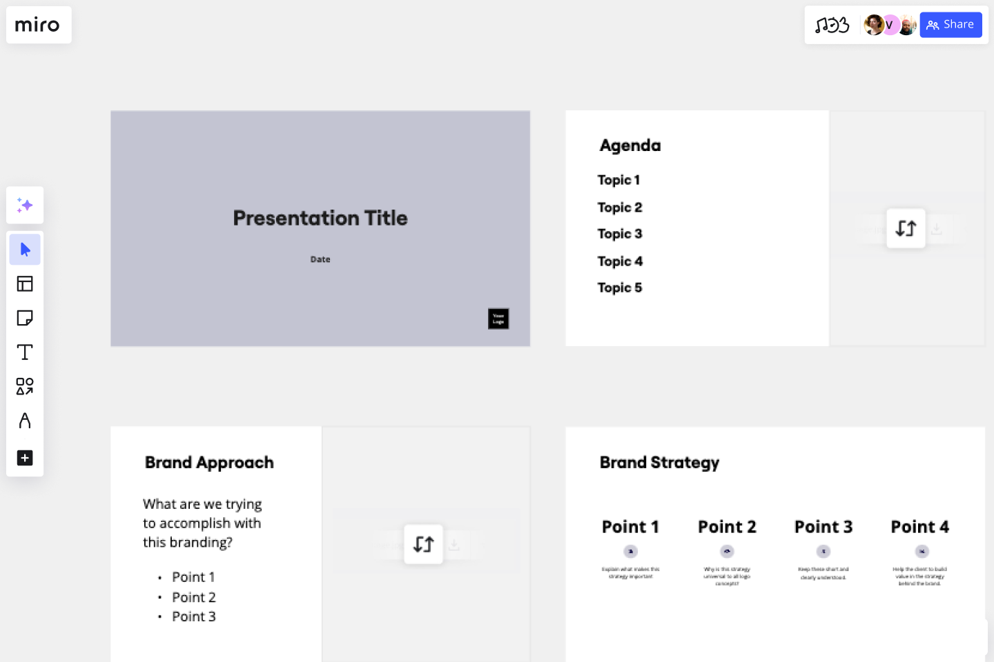 FREE Rebranding Presentation Template | Miro
