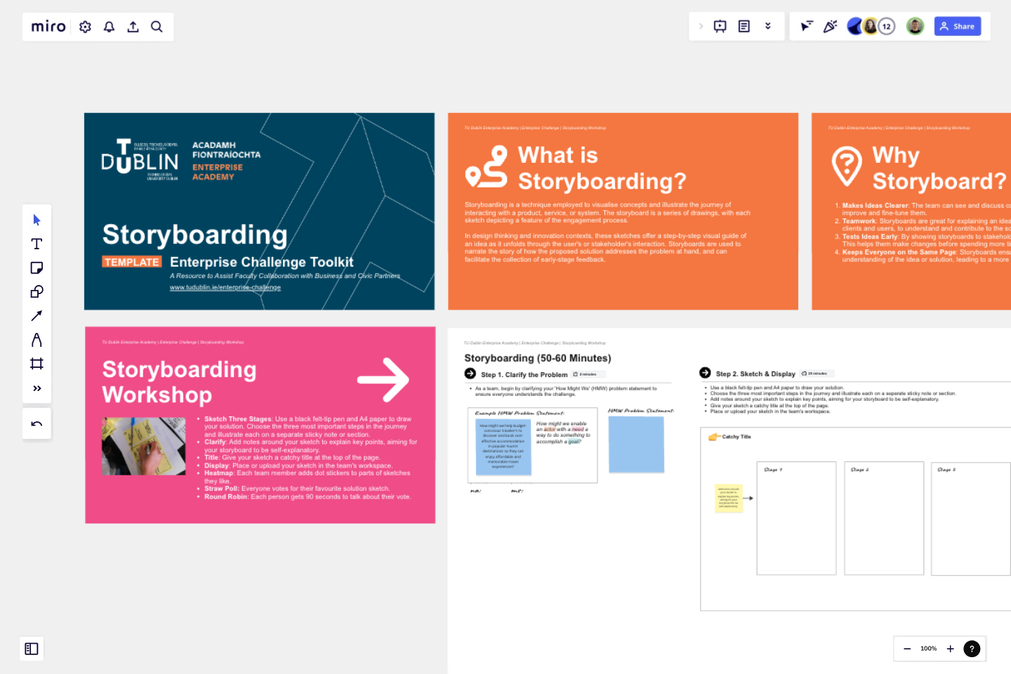 Plantilla GRATUITA de Taller de Storyboarding | Miro 2026