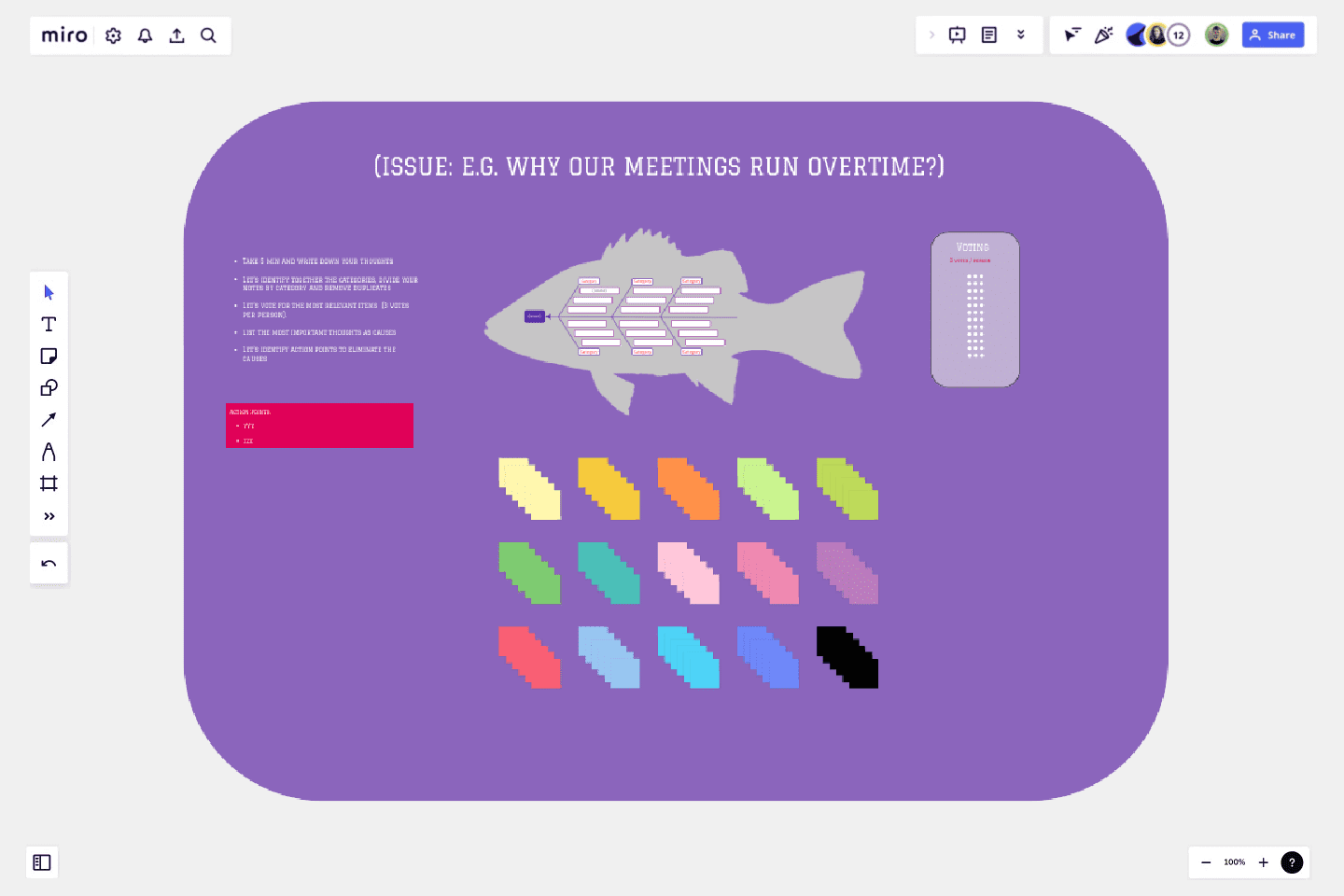 FREE Fishbone Diagram Template Template | Miro 2025