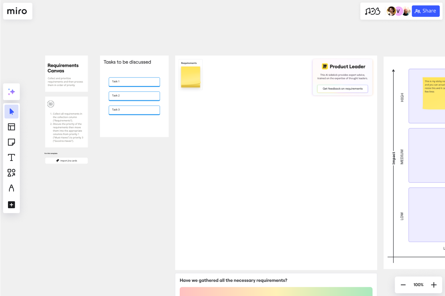 FREE Requirement Canvas Template | Miro 2025