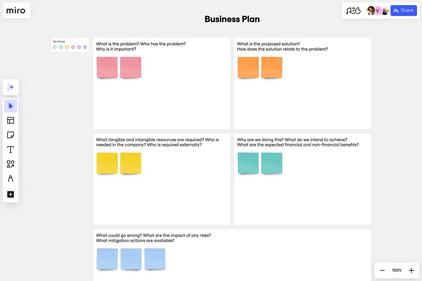 Business Plan Template| Create a Business Plan | Miro