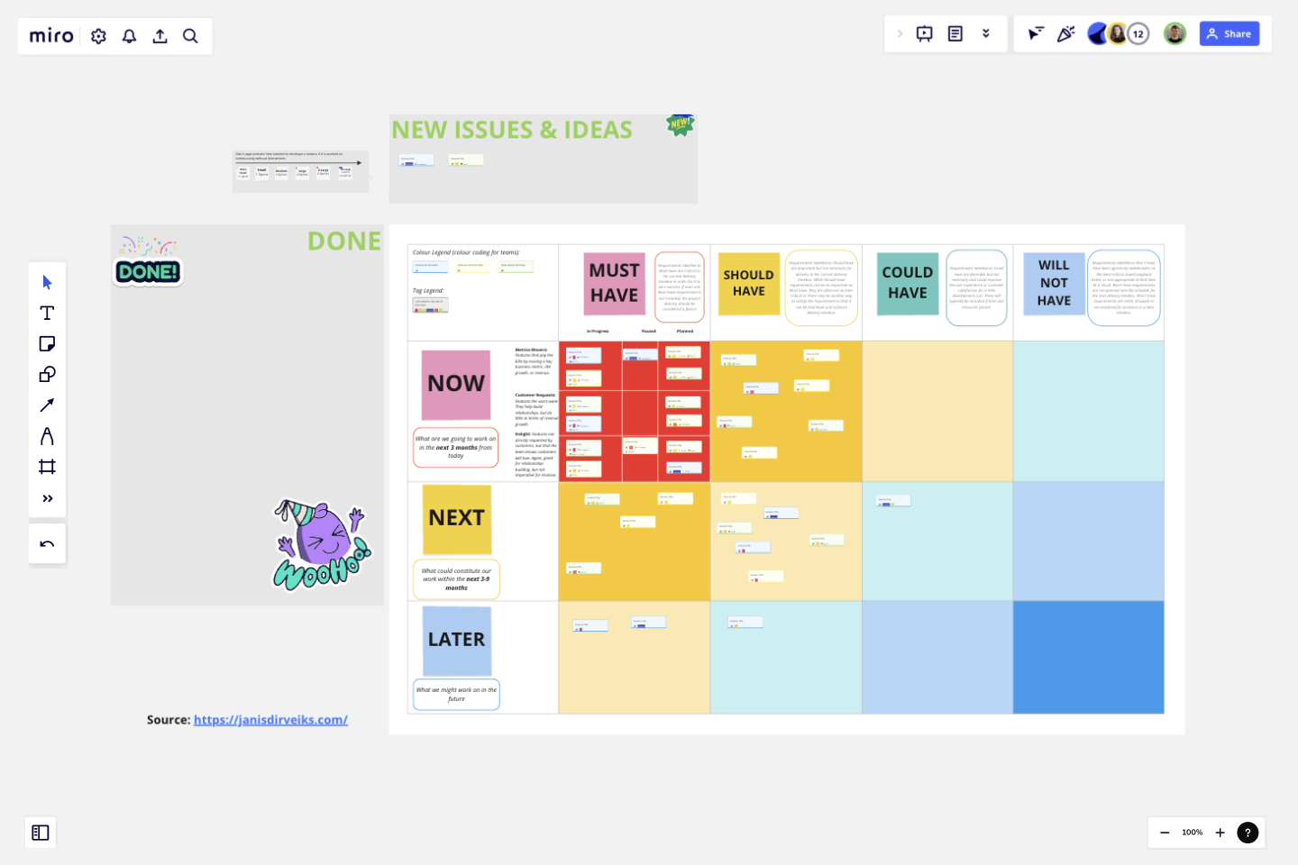 FREE Prioritised Product Roadmap Template | Miro 2025