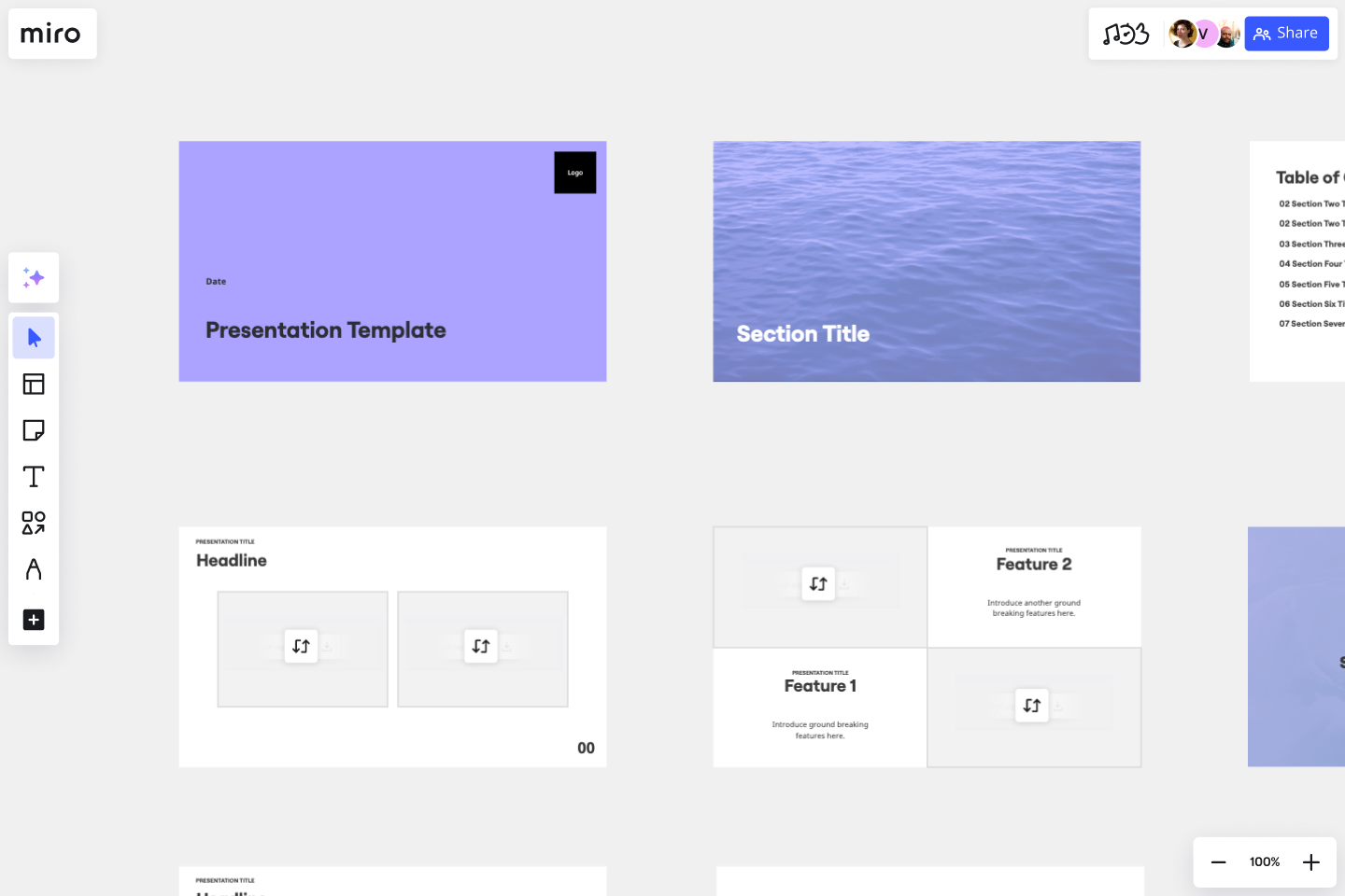 DARMOWY Szablon Prezentacji | Miro 2025