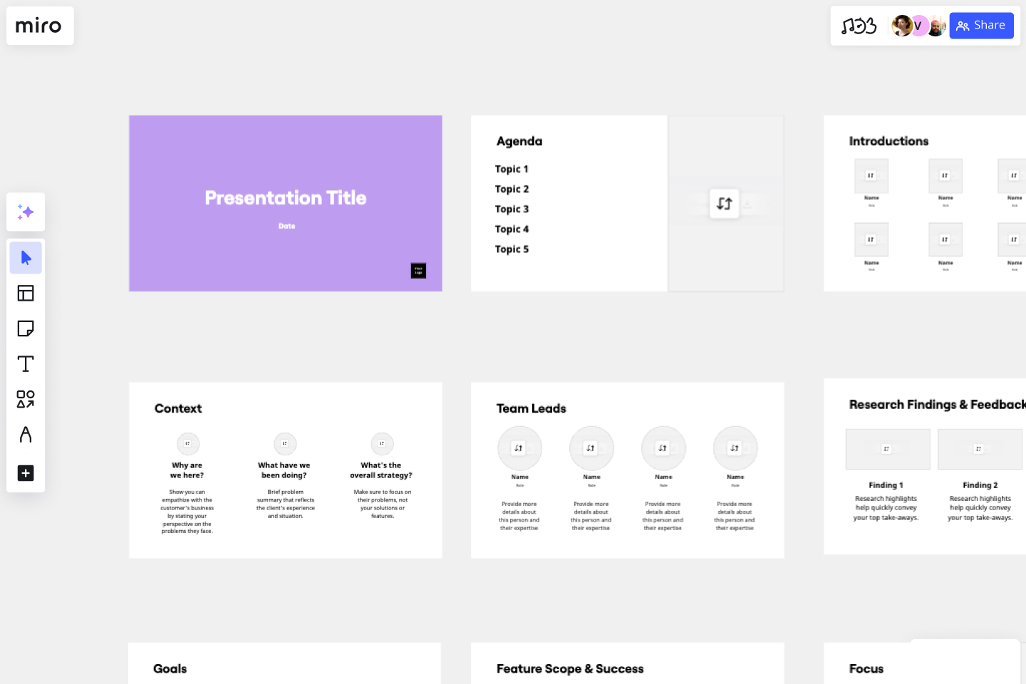 FREE Demo Presentation Template | Miro 2025