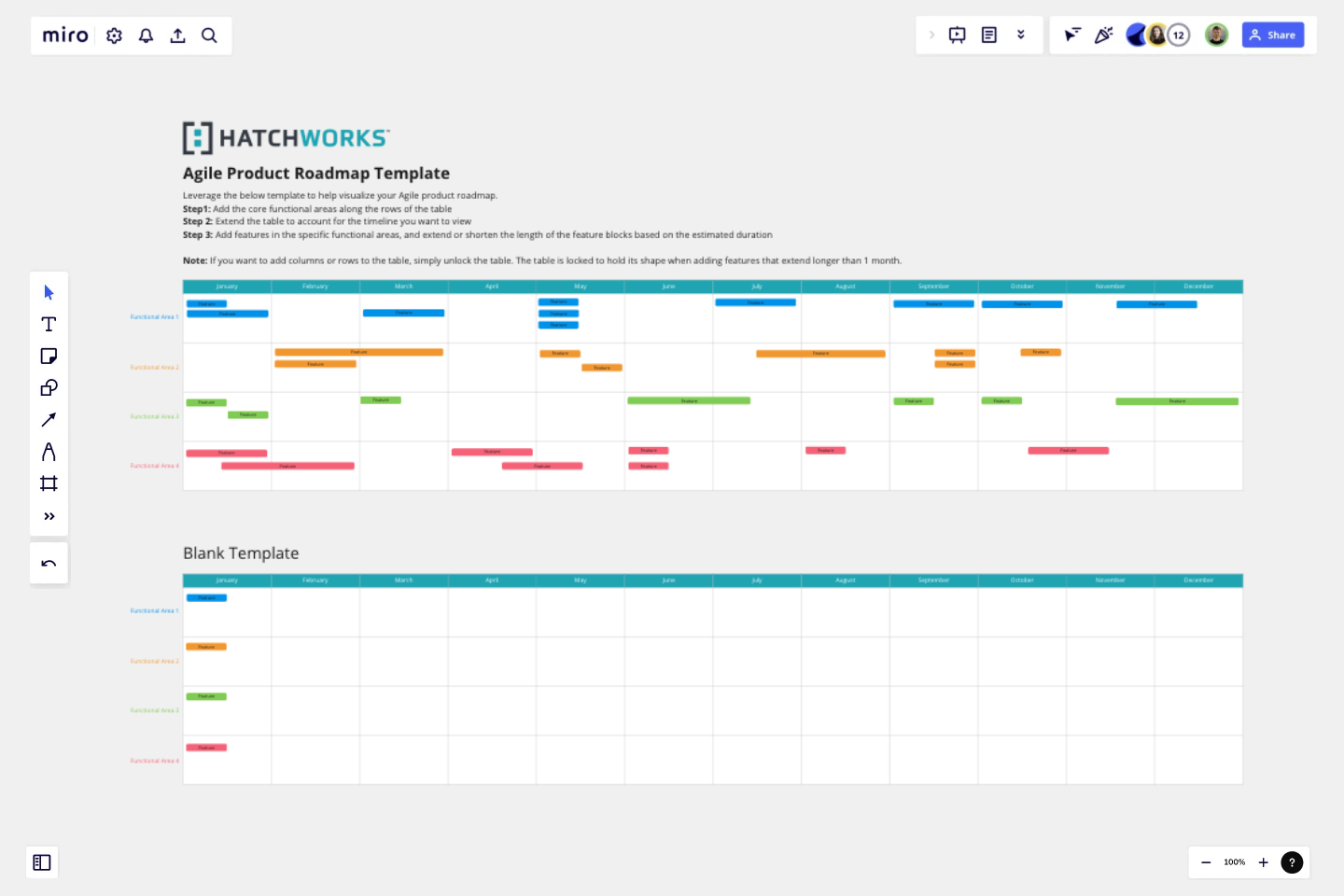 FREE Agile Product Roadmap Template | Miro 2025